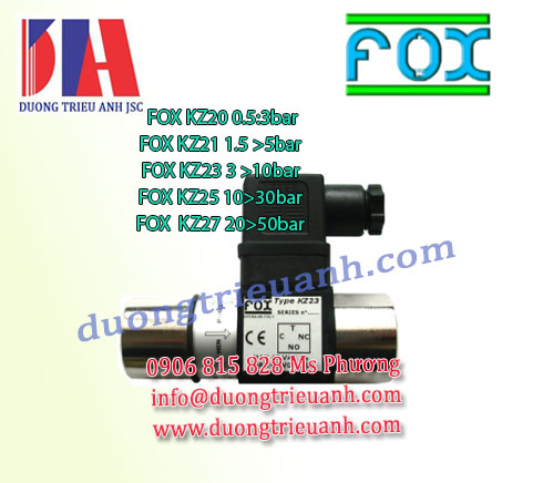 Công tắc Fox KZ3.10 Fox KZ3.8 Fox KZ3.5 Fox KZ3.3 - CÔNG TY CỔ PHẦN DƯƠNG TRIỀU ANH
